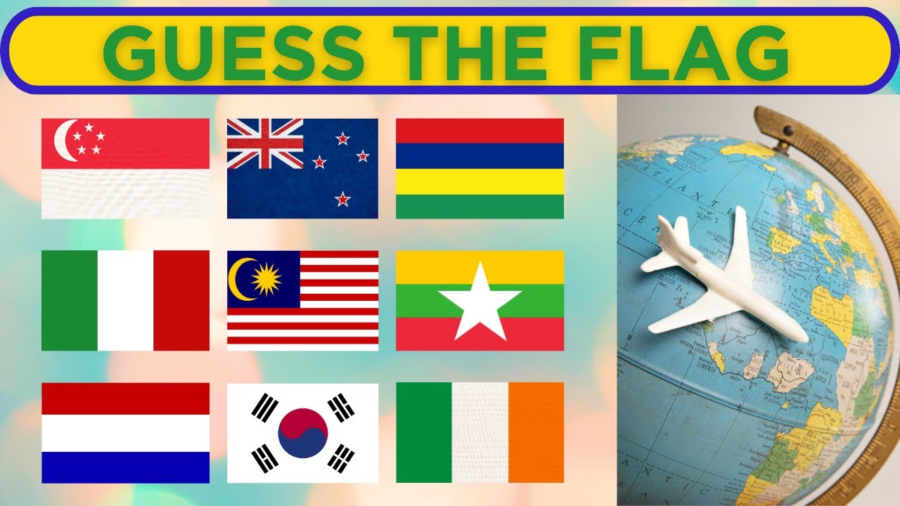 🇷🇺Flags of the World 🇩🇪Can You Identify these 40 Countries 🇰🇷 - YouTube