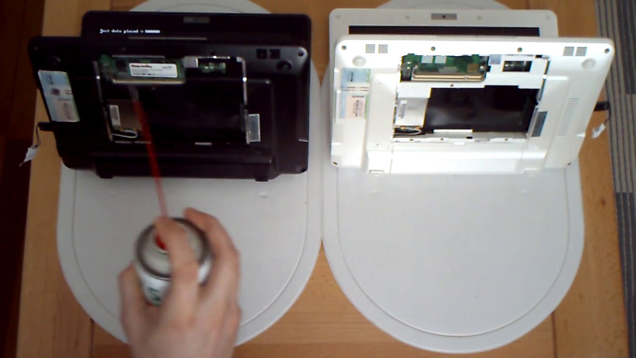 Cold boot attack with RAM transplantation against DDR2 - YouTube