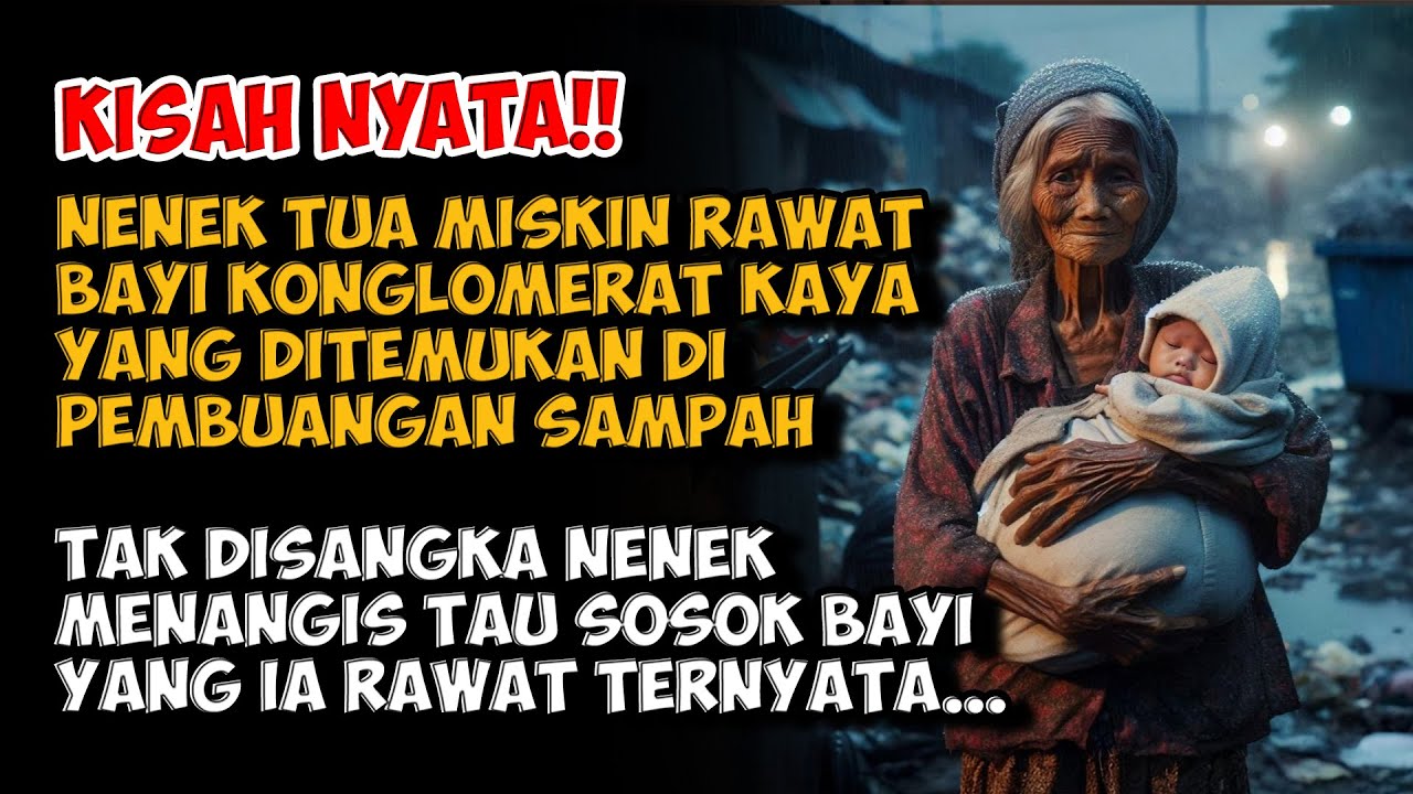 NENEK TUA PEMULUNG YANG RAWAT BAYI IA TEMUKAN DI TPA, DIA TERKEJUT SAAT ...