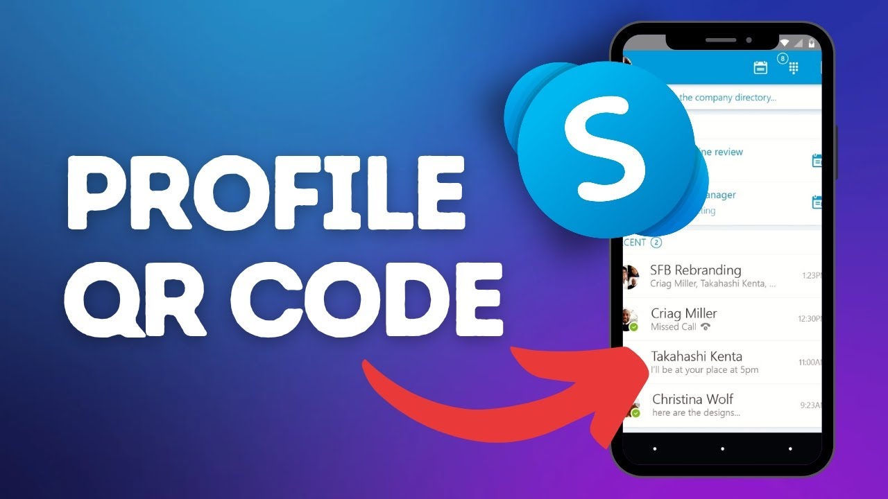 How to find account's QR code on Skype? - YouTube