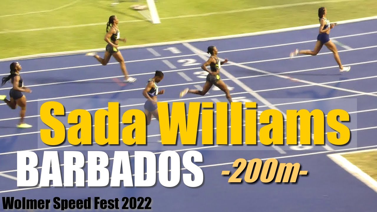 BARBADOS Sada Williams Stamps her Class in Jamaica 200m | Wolmer Speed ...