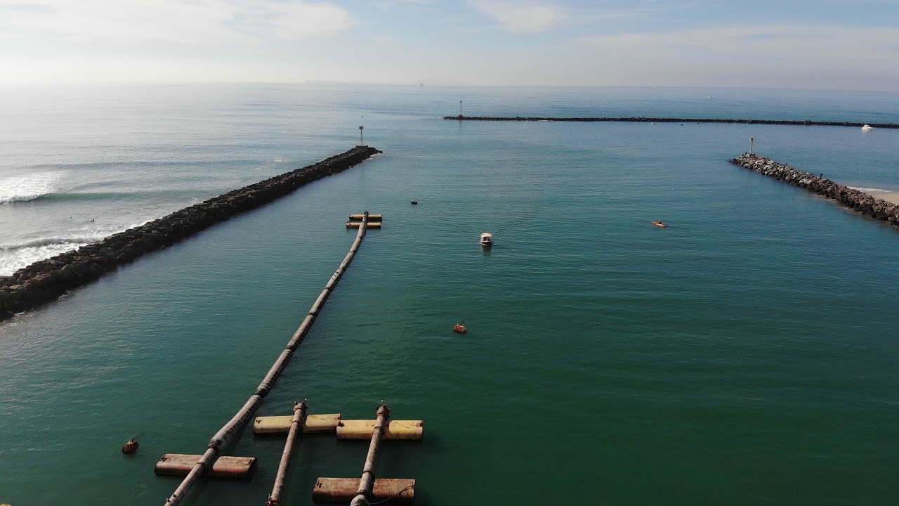 Manson Dredging, Channel Islands Harbor, Oxnard, CA from MAVIC AIR ...