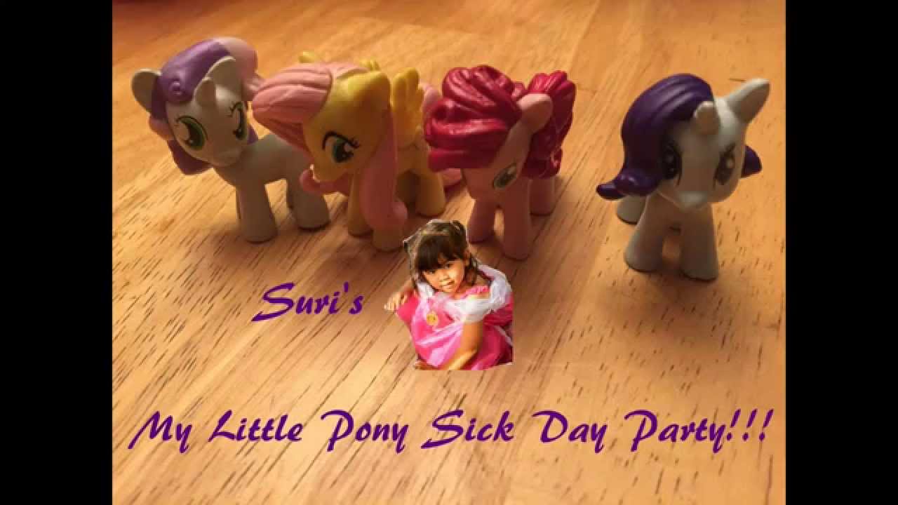 My Little Pony Pinkie Pie is Sick | Foodie Babies Nico & Suri - YouTube