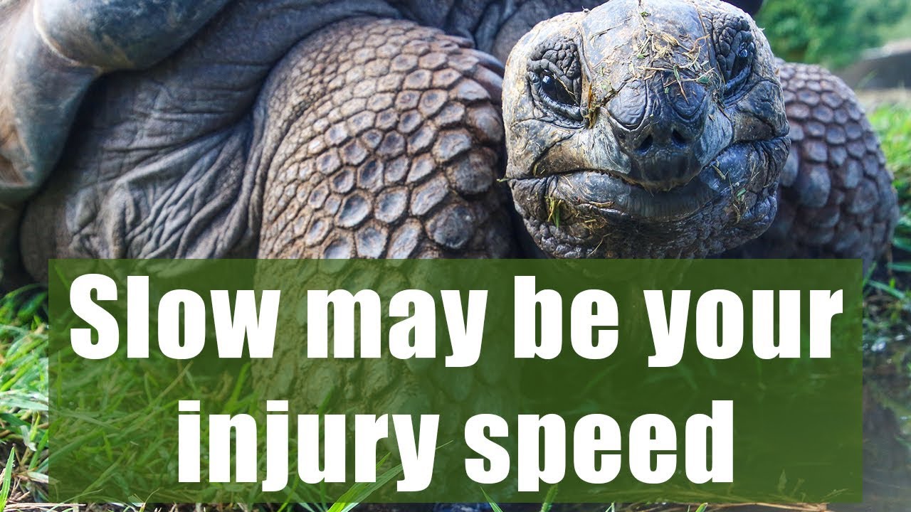 Slow may be your injury speed - YouTube