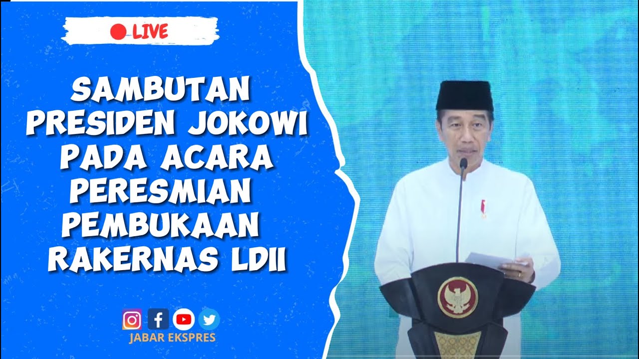🔴 LIVE : Sambutan Presiden Jokowi pada Acara Peresmian Pembukaan ...