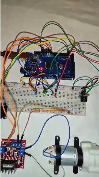 watering system using dc motor, Arduino mega , SSD1306 and L298N - YouTube