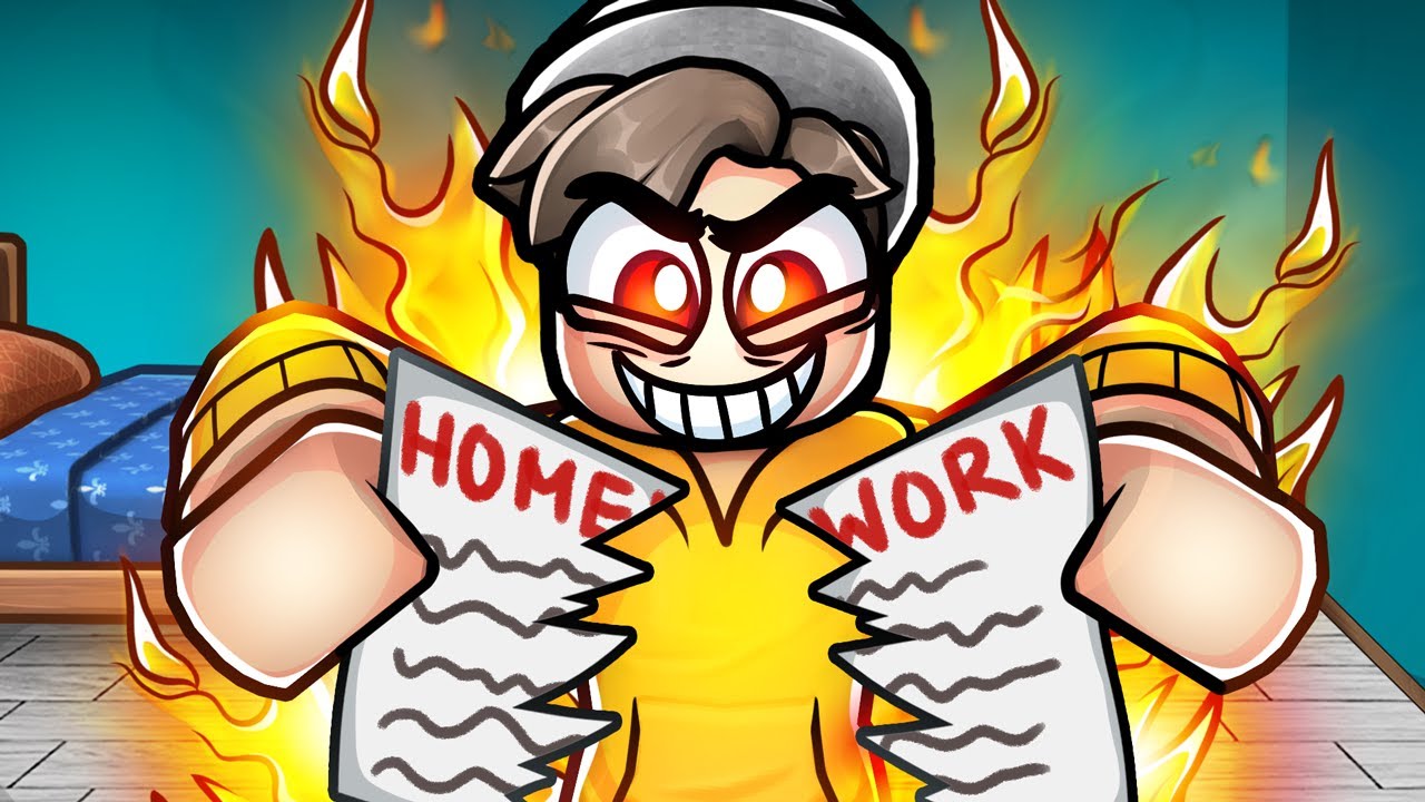 ROBLOX DESTROY YOUR HOMEWORK - YouTube
