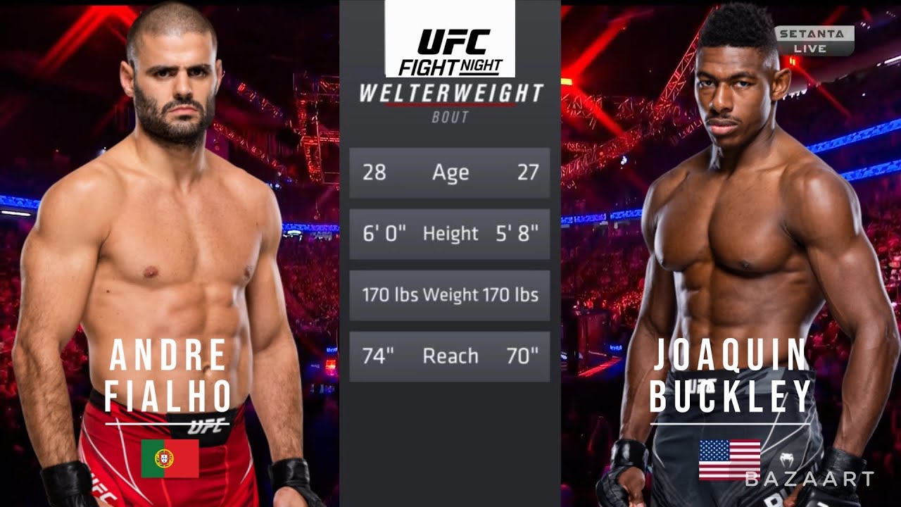 ANDRE FIALHO VS JOAQUIN BUCKLEY FULL FIGHT UFC FIGHT NIGHT 224 - YouTube