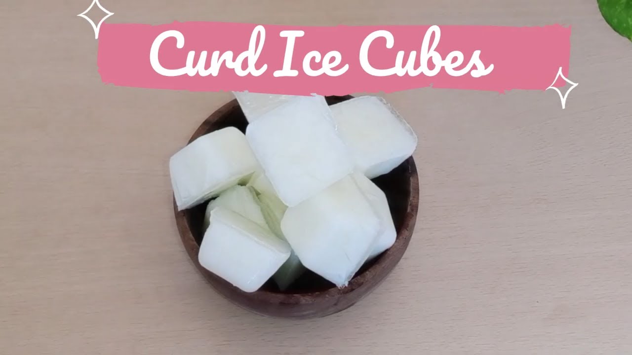 Rub Curd Ice Cubes Daily for Skin Whitening | Curd Ice cubes for Acne ...