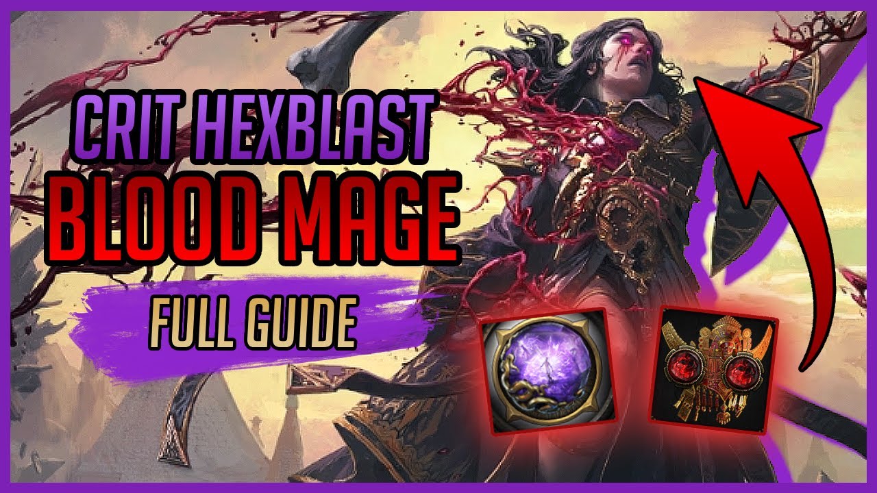PoE 2 - Crit Hexblast Blood Mage - Full Build Guide - YouTube