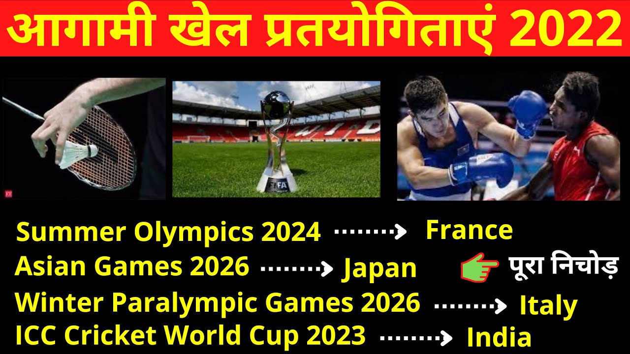 Upcoming Sports Events Current Affairs 2022 | Upcoming Sports Current ...