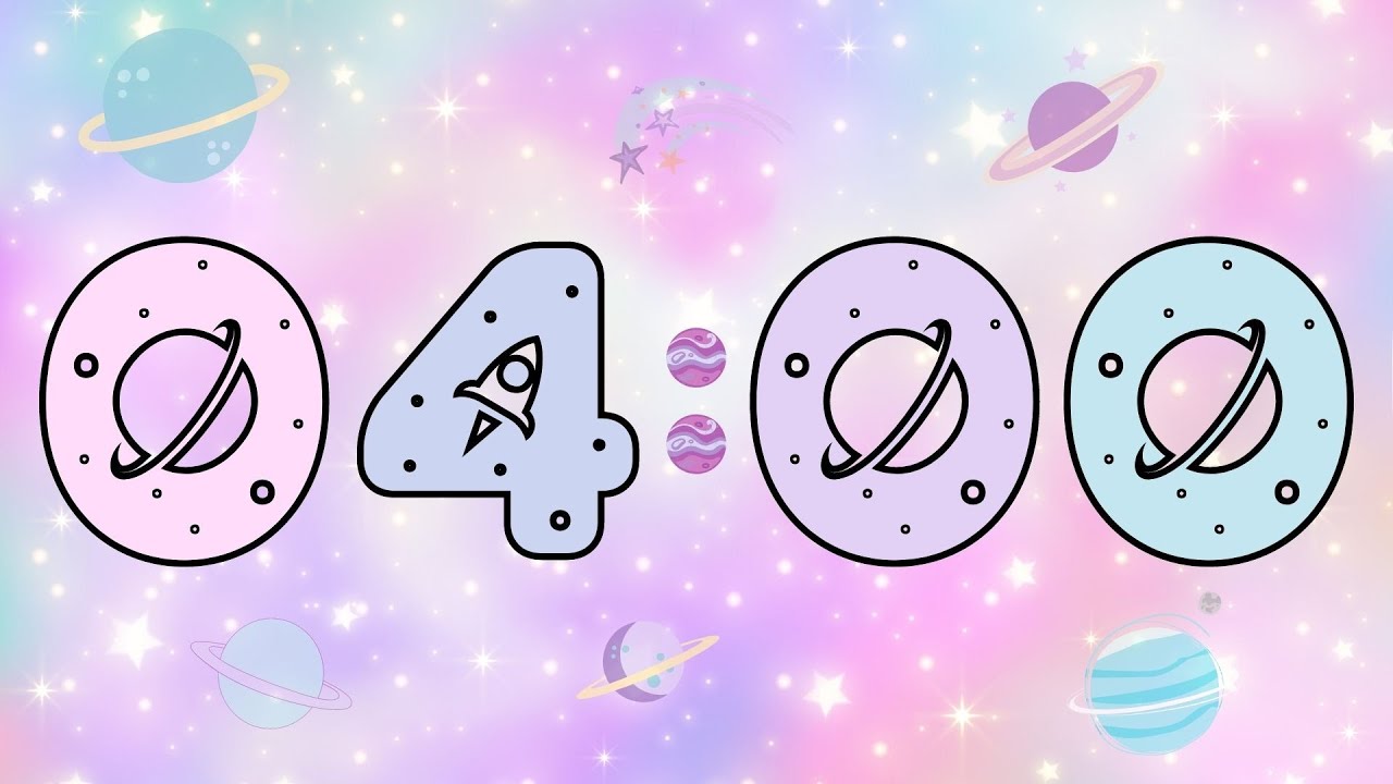 4 Minute Pastel Galaxy Timer - YouTube
