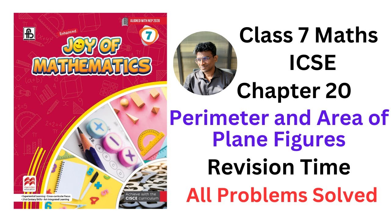 Joy of Maths Class 7 Chapter 20 Perimeter and Area of Plane Figures ...