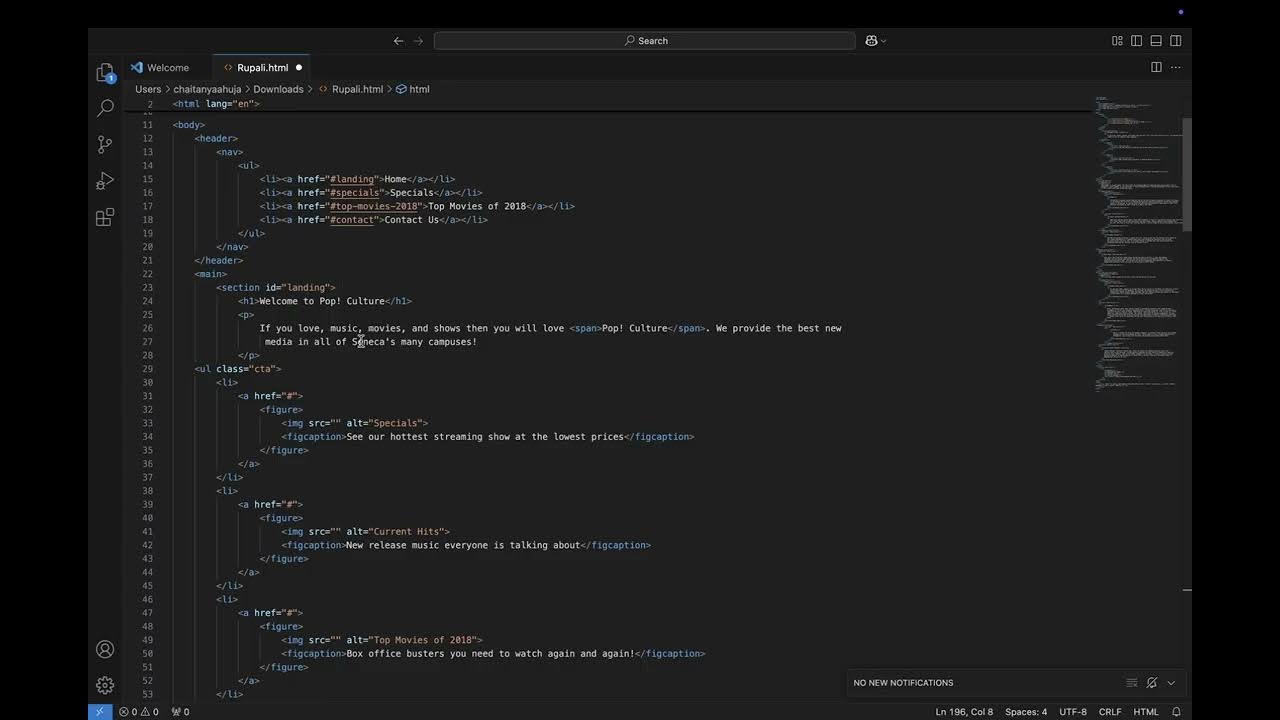 Nesting and Indentation HTML - YouTube