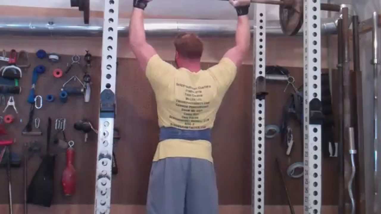 Barbell Shoulder Press: 225 x 3 Reps - YouTube