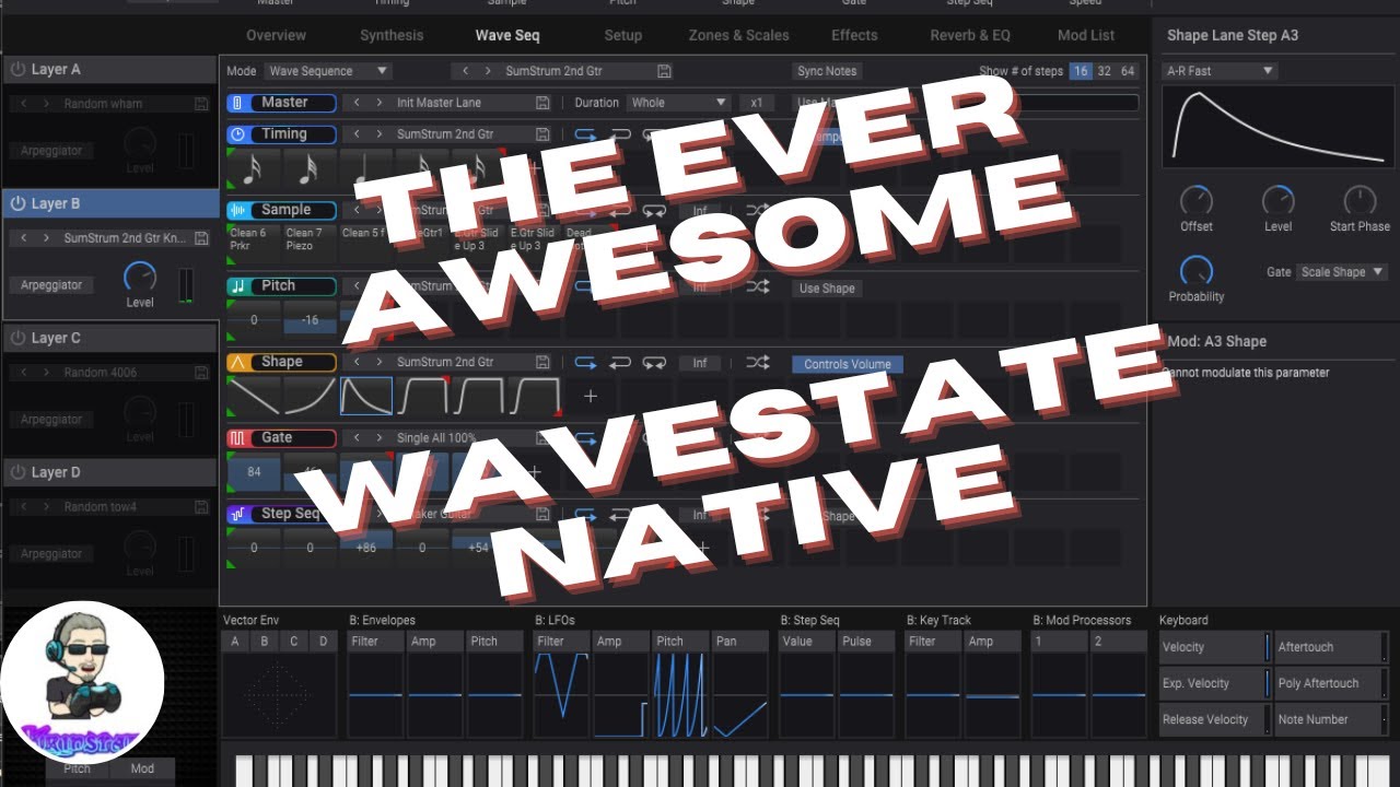 Playing around with the awesome Wavestate native from Korg - YouTube