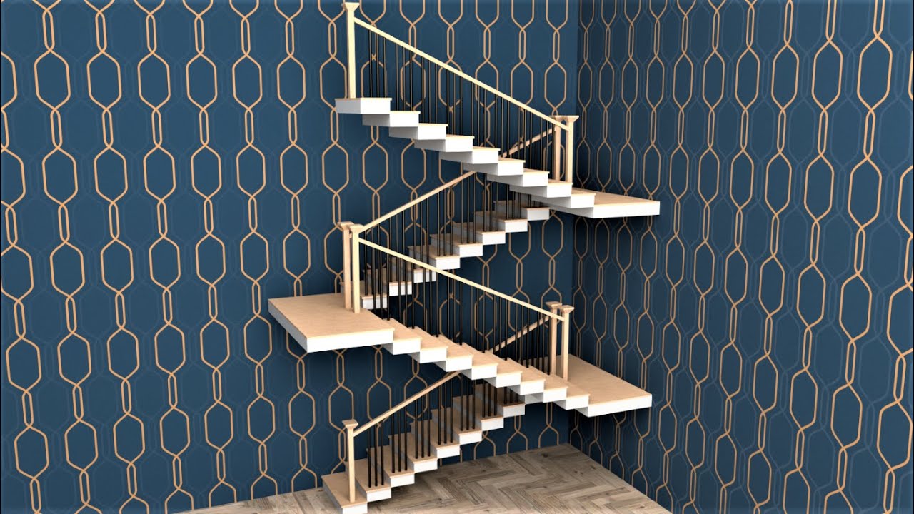 How to make Staircase in SketchUp - YouTube