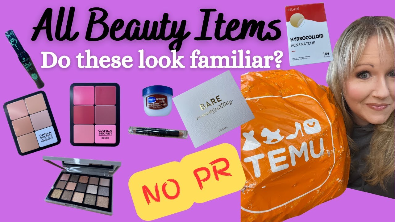 TEMU All Beauty Items / Do these look familiar? - YouTube