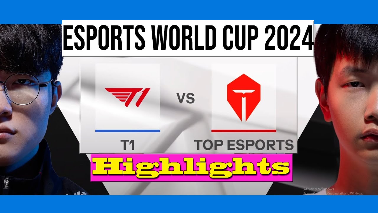 T1 VS TOP ESPORTS | ALL GAMES EWC 2024 | Highlights - YouTube