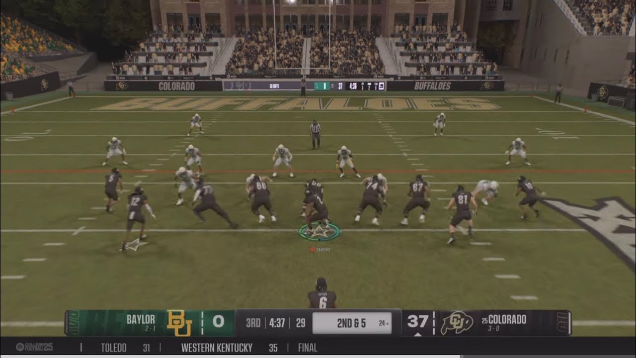 Colorado Buffaloes vs Baylor Bears BIG12 Football - YouTube