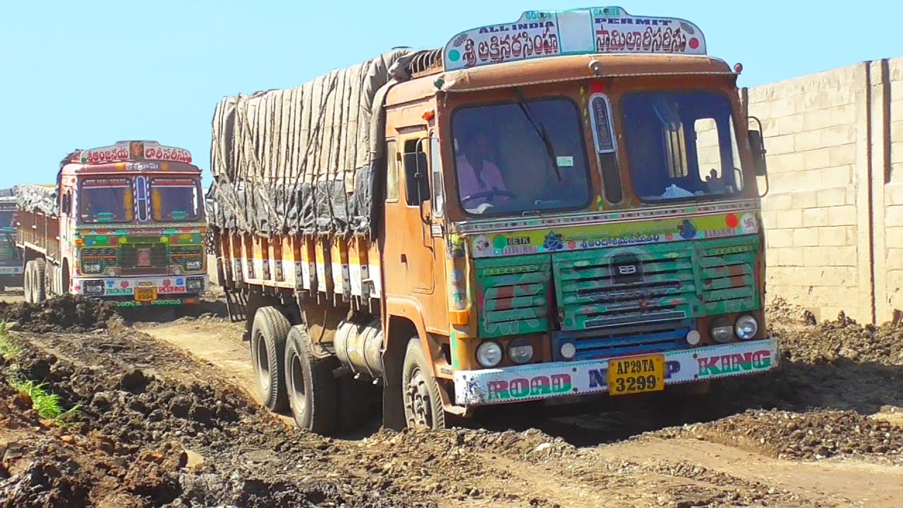 Bad Road Lorry Truck Driving | Big Lorries And Trucks Videos | Loading ...
