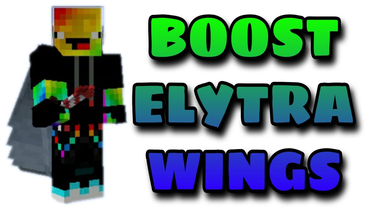 HOW TO BOOST ELYTRA WINGS || MINECRAFT P.E - YouTube