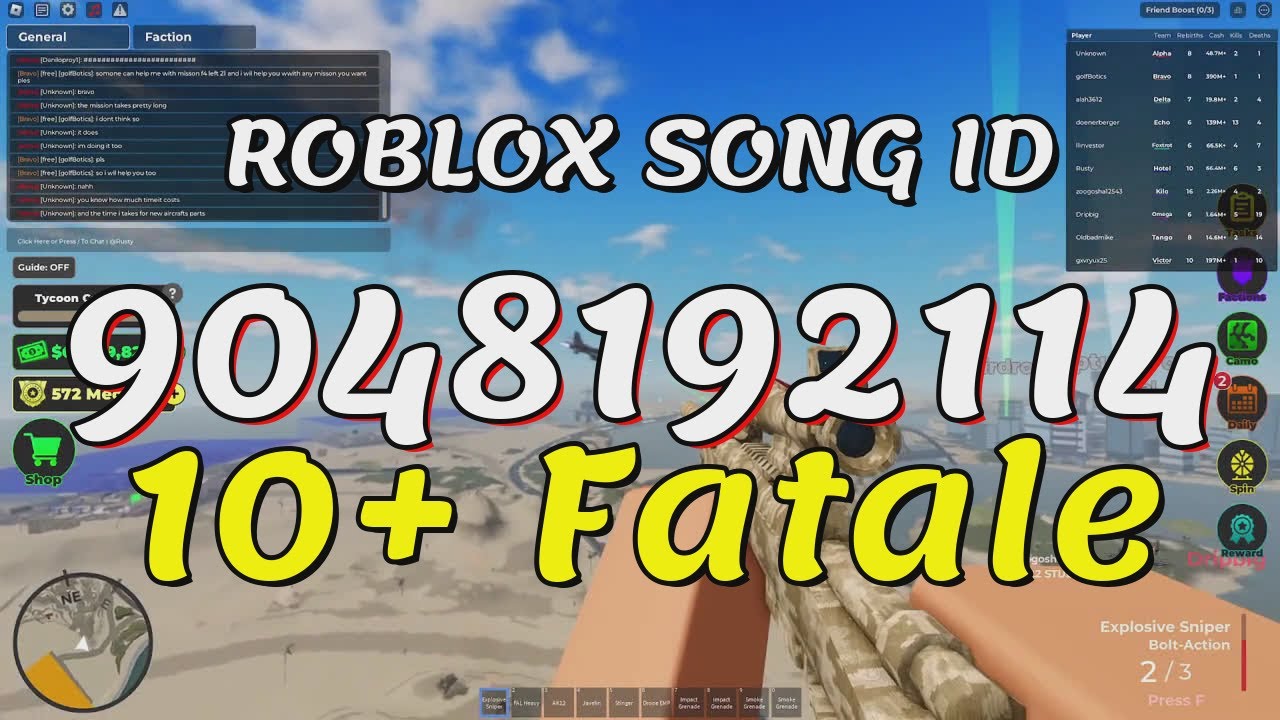 10+ Fatale Roblox Song IDs/Codes - YouTube