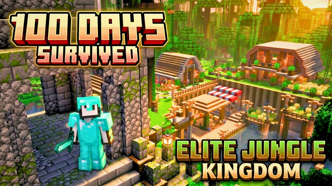 100 Days Building the Most Insane Jungle Base… (Minecraft Daily) - YouTube