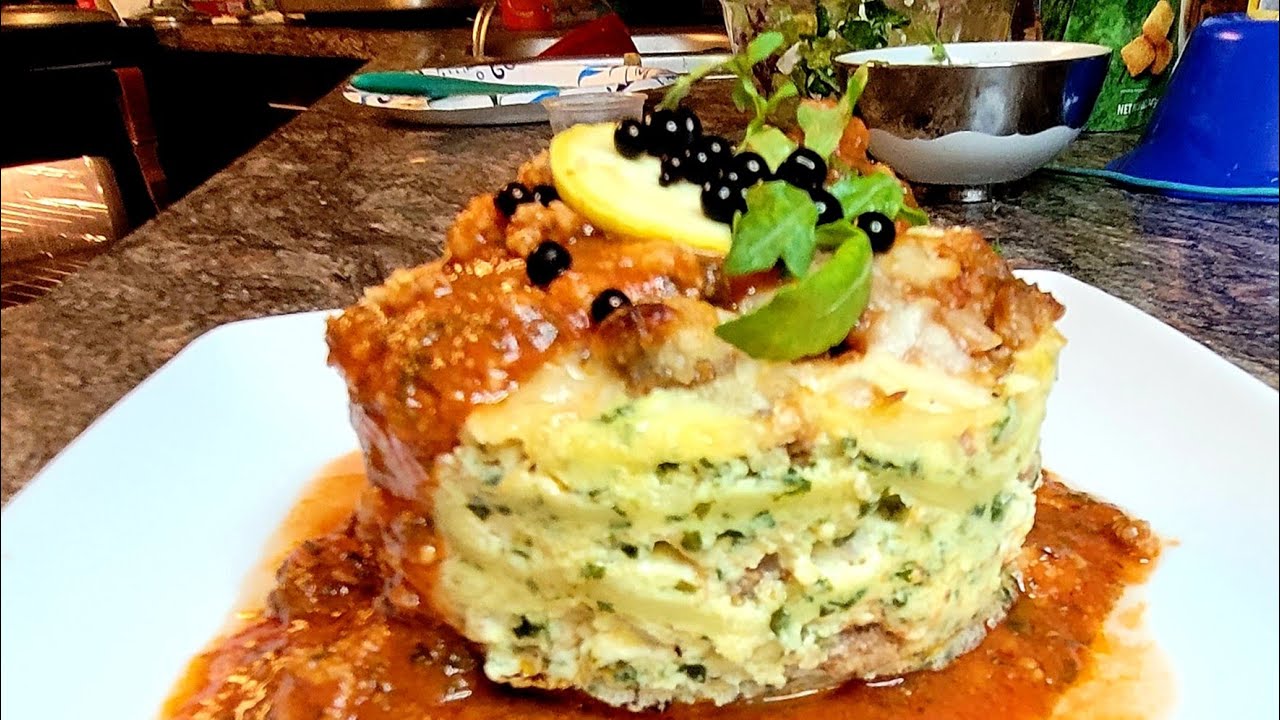 Single Serve Lasagna with Balsamic Pearls: Reno's Tiny Kitchen - YouTube