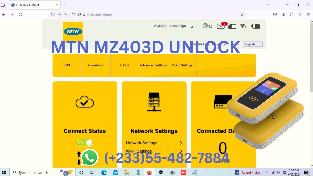 MTN MZ403D Unlock 100% || Permanently Done By SuccessTech - YouTube