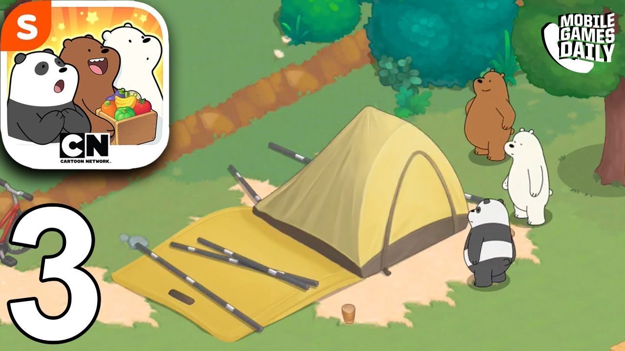WE BARE BEARS MATCH 3 REPAIRS - Prepare To Camp - Gameplay Walkthrough ...