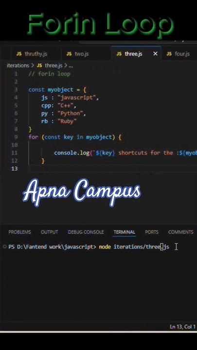➿ Forin ➿ Loop ➿ Pnacampus5081 Apnacollegeofficial Apnacamapnacampusaicodapnacampus