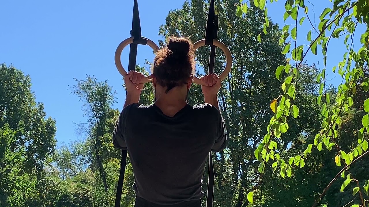 Gymnastic Ring Chin-ups - YouTube