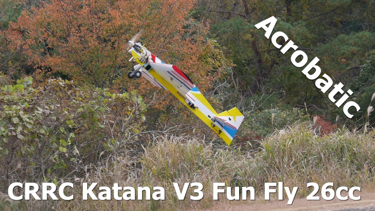 CRRC 62" Katana V3 Fun Fly 26cc Gasoline Engine RC Acrobatic Airplane ...