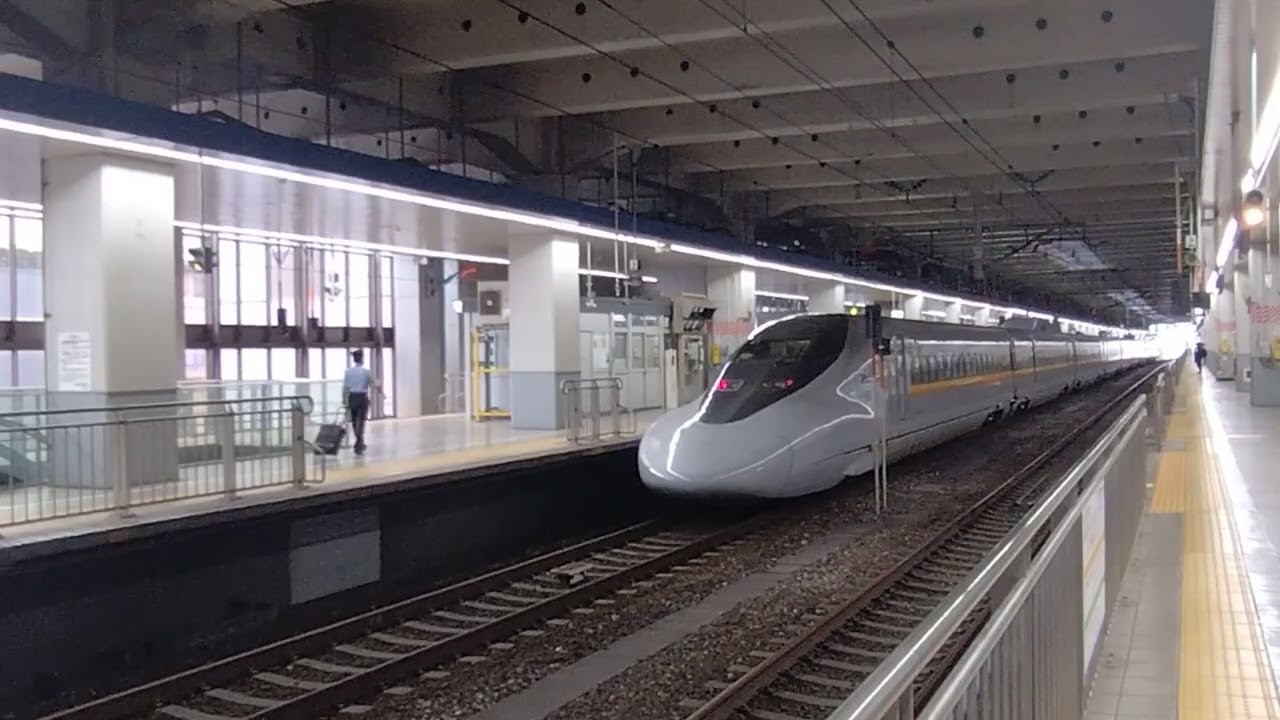 【700系RailStar】山陽新幹線 700系RailStar「こだま775号」〜博多総合車両所へ回送（銀河鉄道999 発車メロディ付 ...