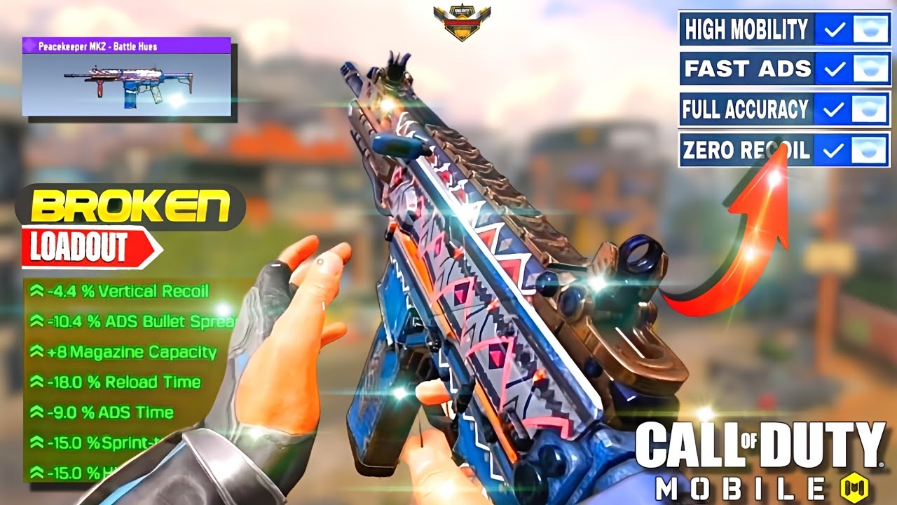 PEACEKEEPER MK2 Best Attachments for Call Of Duty Mobile // Fast ADS ...