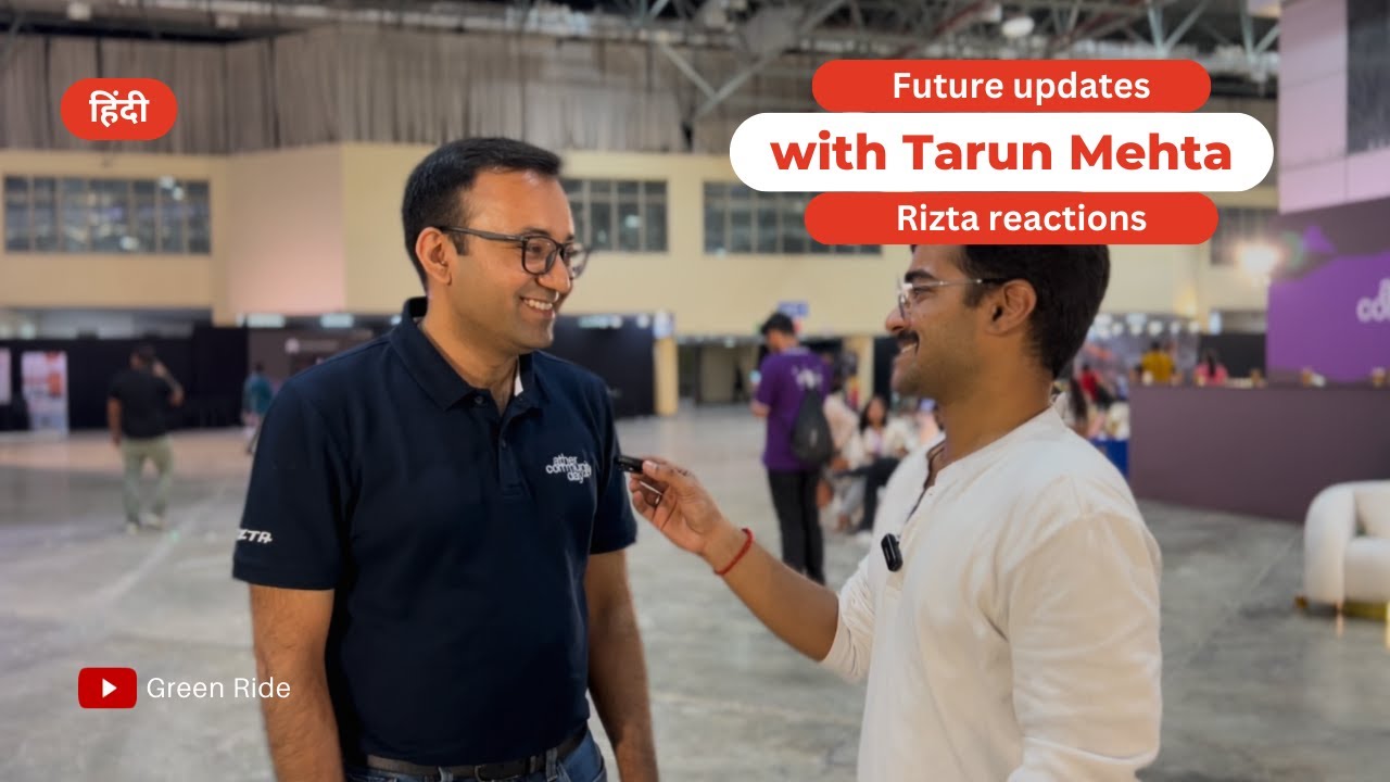 Ather community Day 2024 - Interview with Tarun Mehta, Customer ...