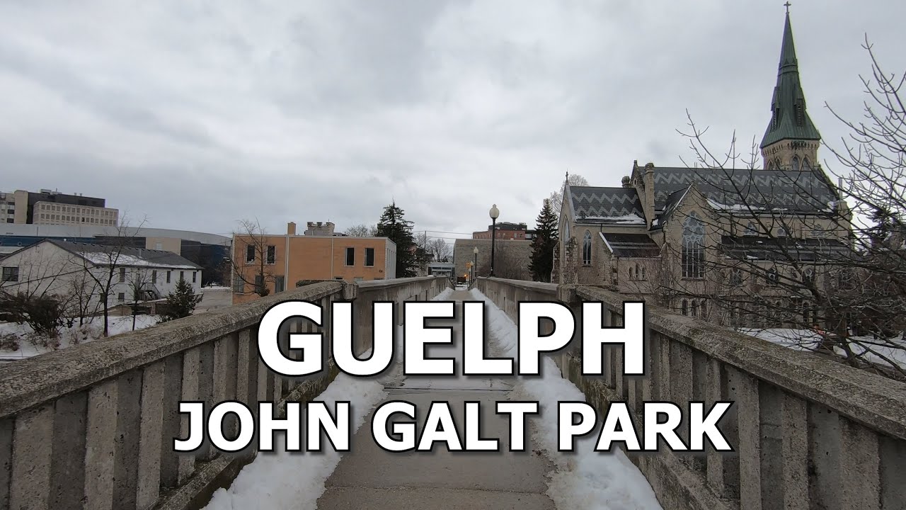 [4K] Guelph Walk - John Galt Park | Heffernan Street Bridge | Speed ...