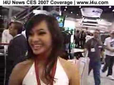 CES 2007 Eclipse Booth Babe Interview - YouTube