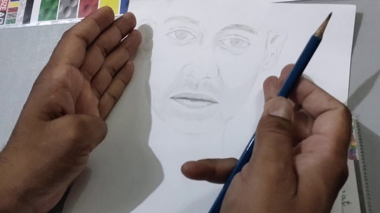 How to shade cheeks for beginners sketchers - YouTube