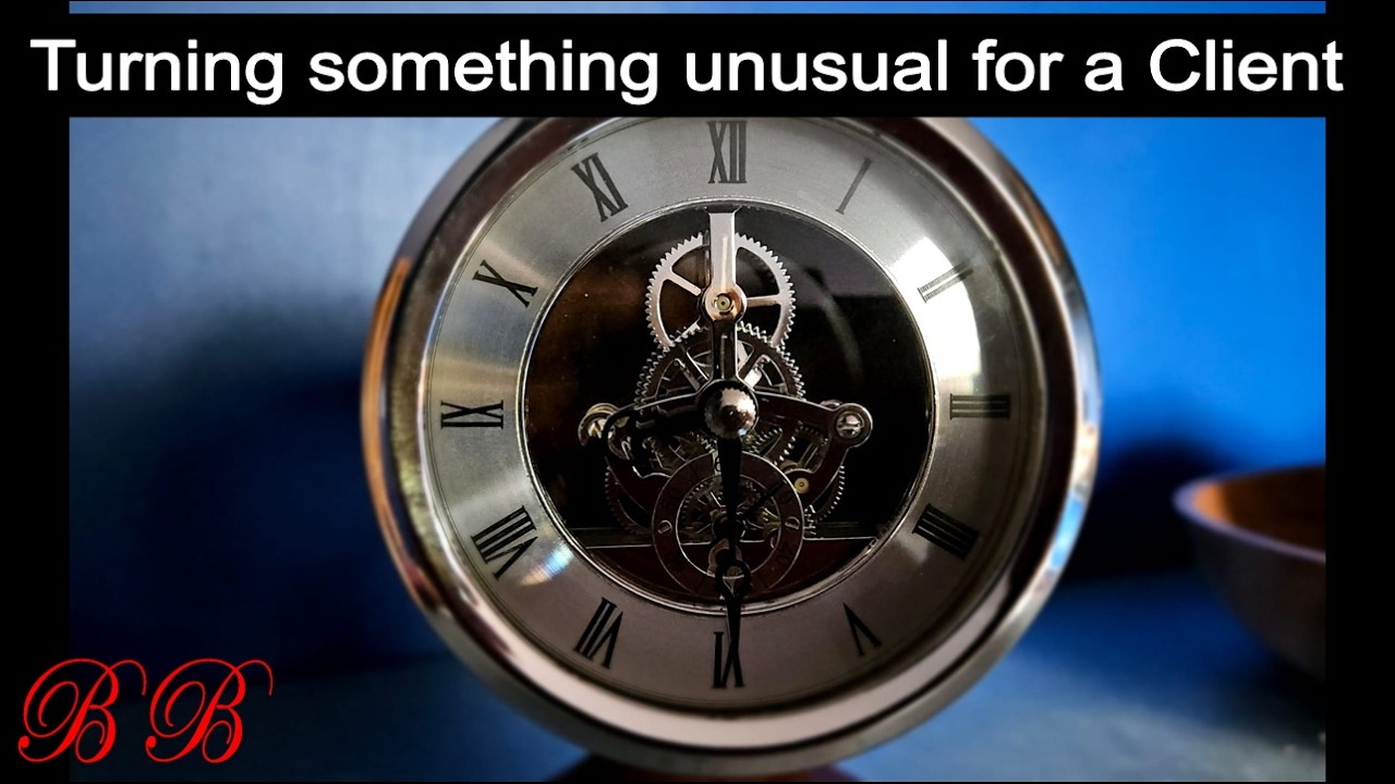 Wood Turning a Camera Lens Clock for a Client - YouTube