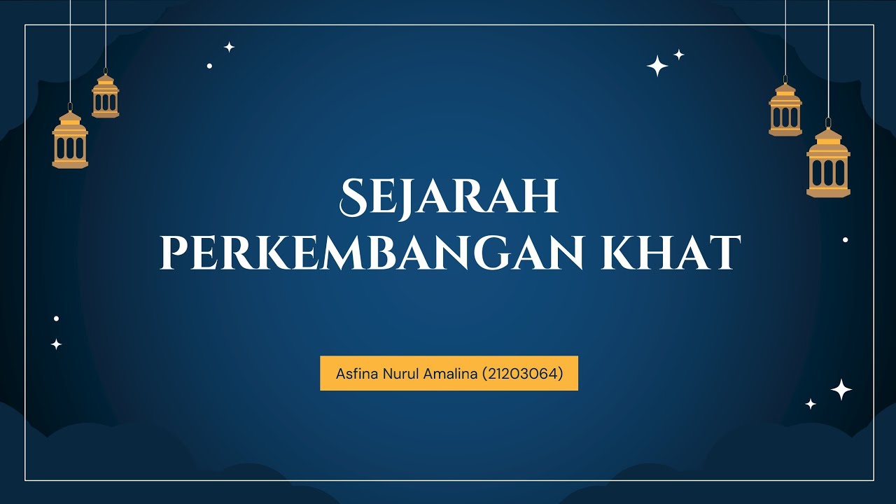 Sejarah Perkembangan Khat Arab- Al Khat Al Arabiy - YouTube
