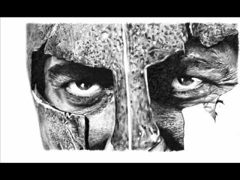 Me drawing Gerard Butler - 300 - YouTube