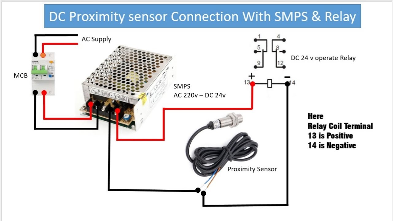 Dc Two Wire Proximity Sensor Connection Sensor Connection With Smps