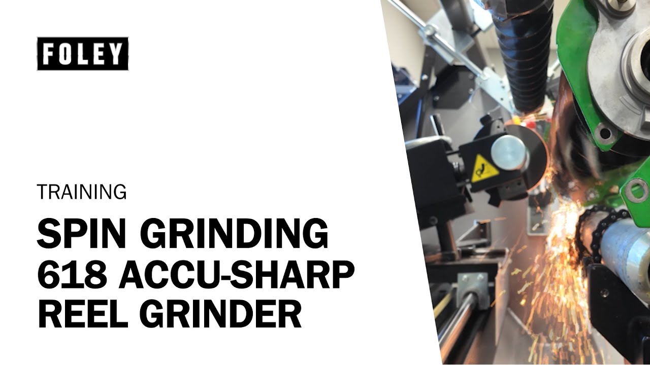 Spin Grinding Foley 618 Accu-Sharp Reel Grinder - YouTube