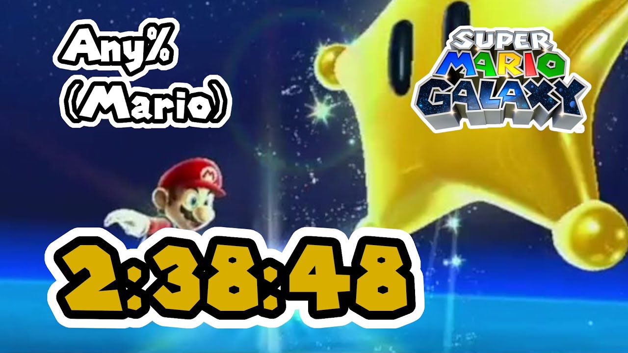 【RTA】スーパーマリオギャラクシー Any% (Mario, 2P) 2:38:48 - Super Mario Galaxy - YouTube
