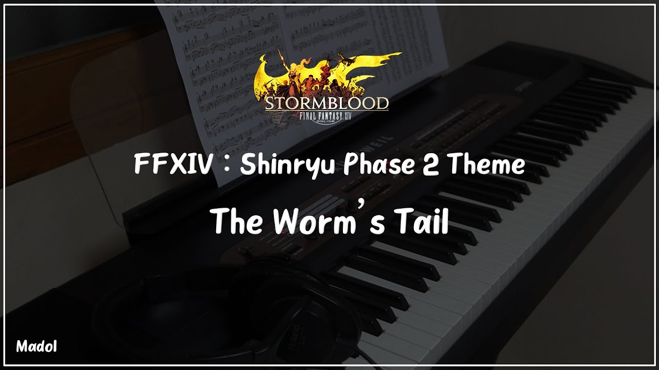 FFXIV 홍련의 해방자 OST : The Worm's Tail (신룡 2페이즈 테마) [피아노 어레인지]｜(Shinryu ...