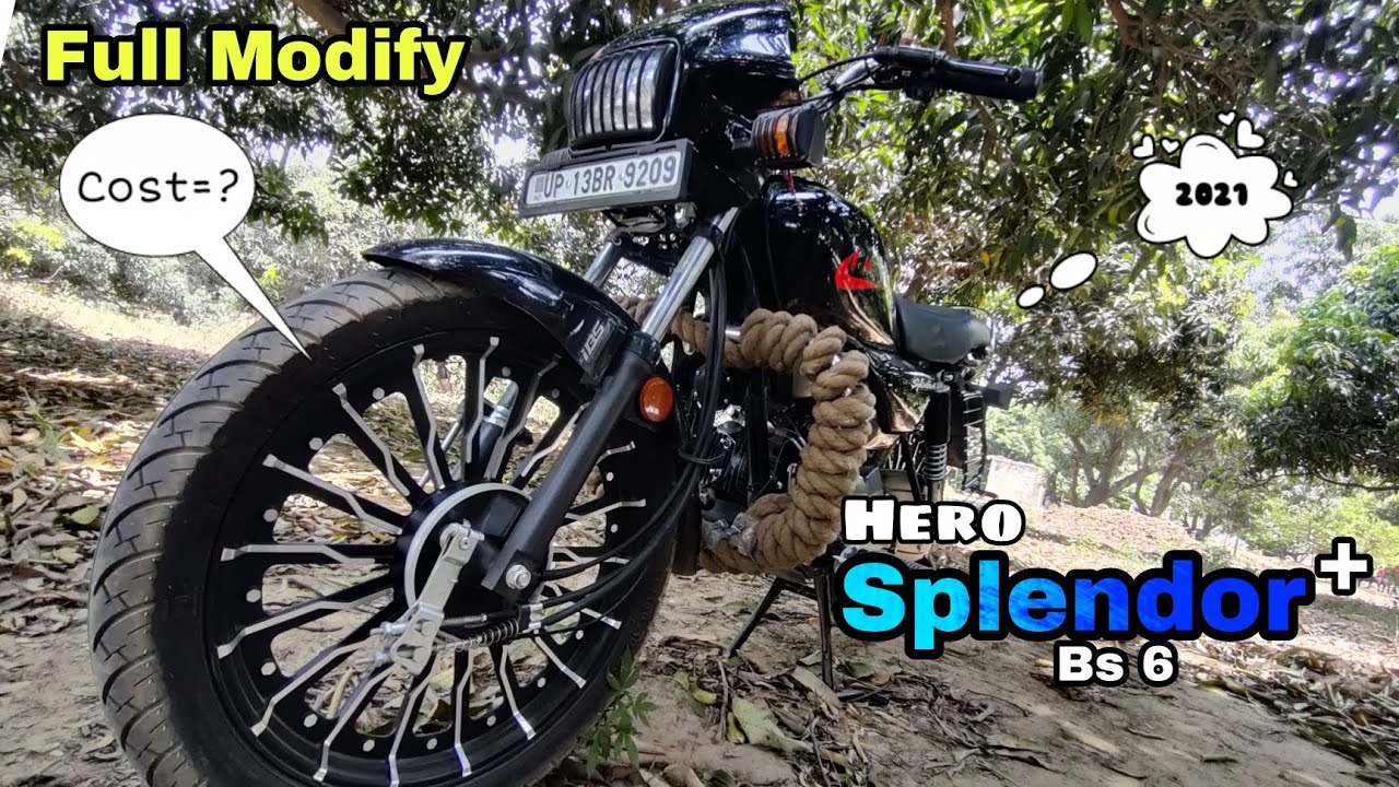 Hero Splendor Plus bs6 2021 Full modified & review//Splendor Plus bs6 ...