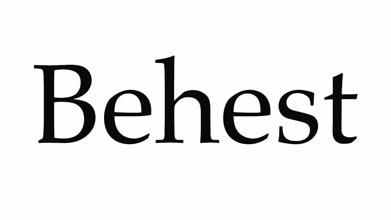 How to Pronounce Behest - YouTube