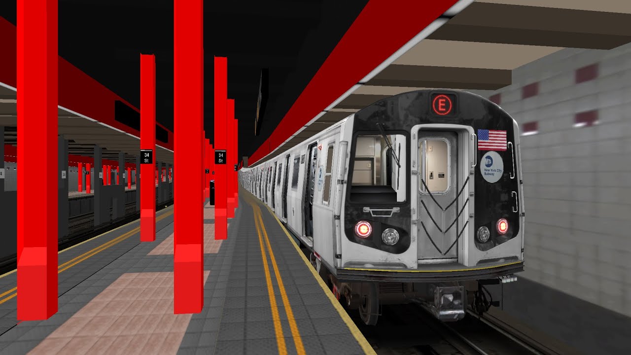 openBVE: R160B-Alstom E Train to World Trade Center via 6th Avenue ...